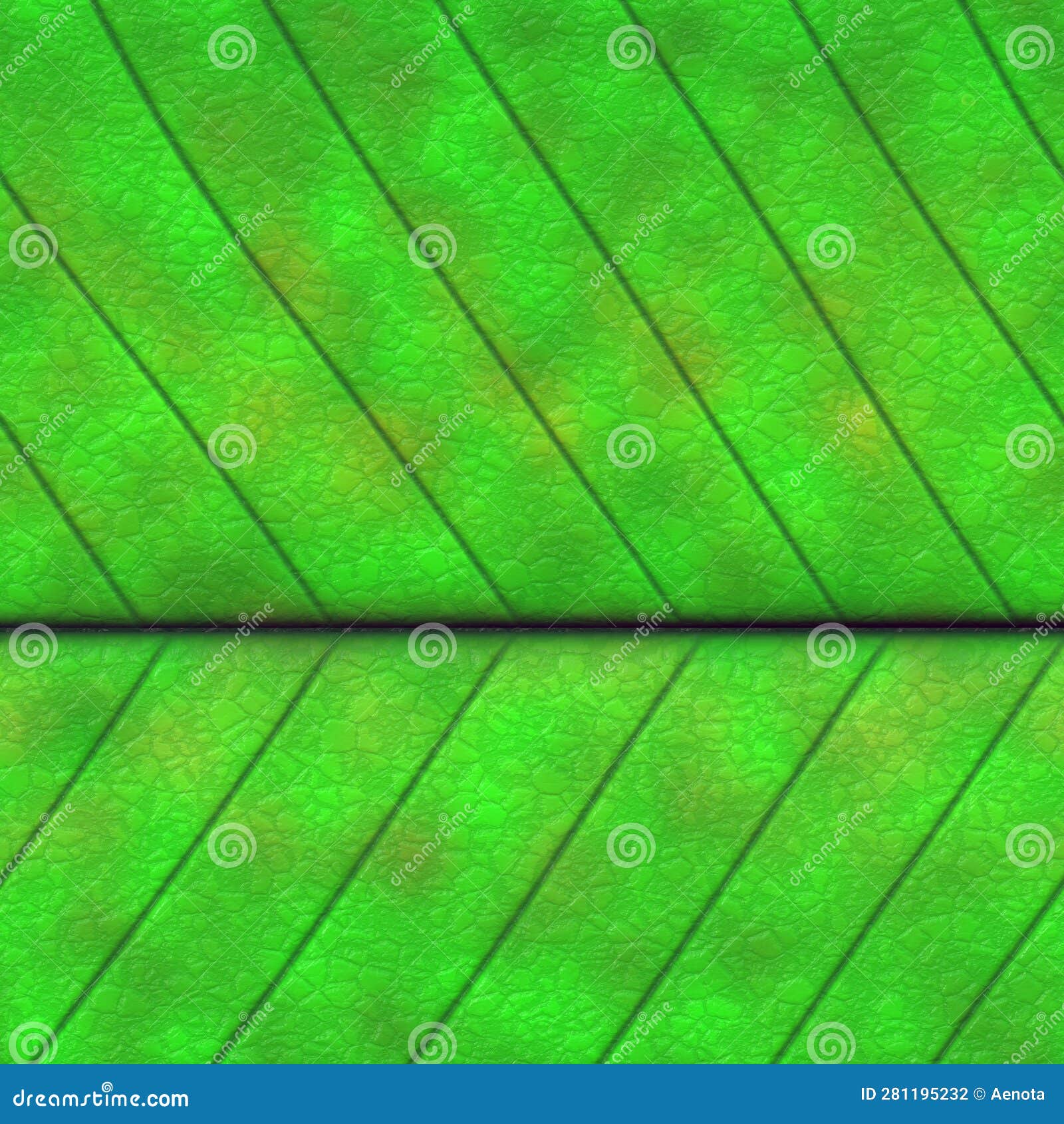 Horizontal Seamless Pattern of Leaf Structure Stock Illustration ...