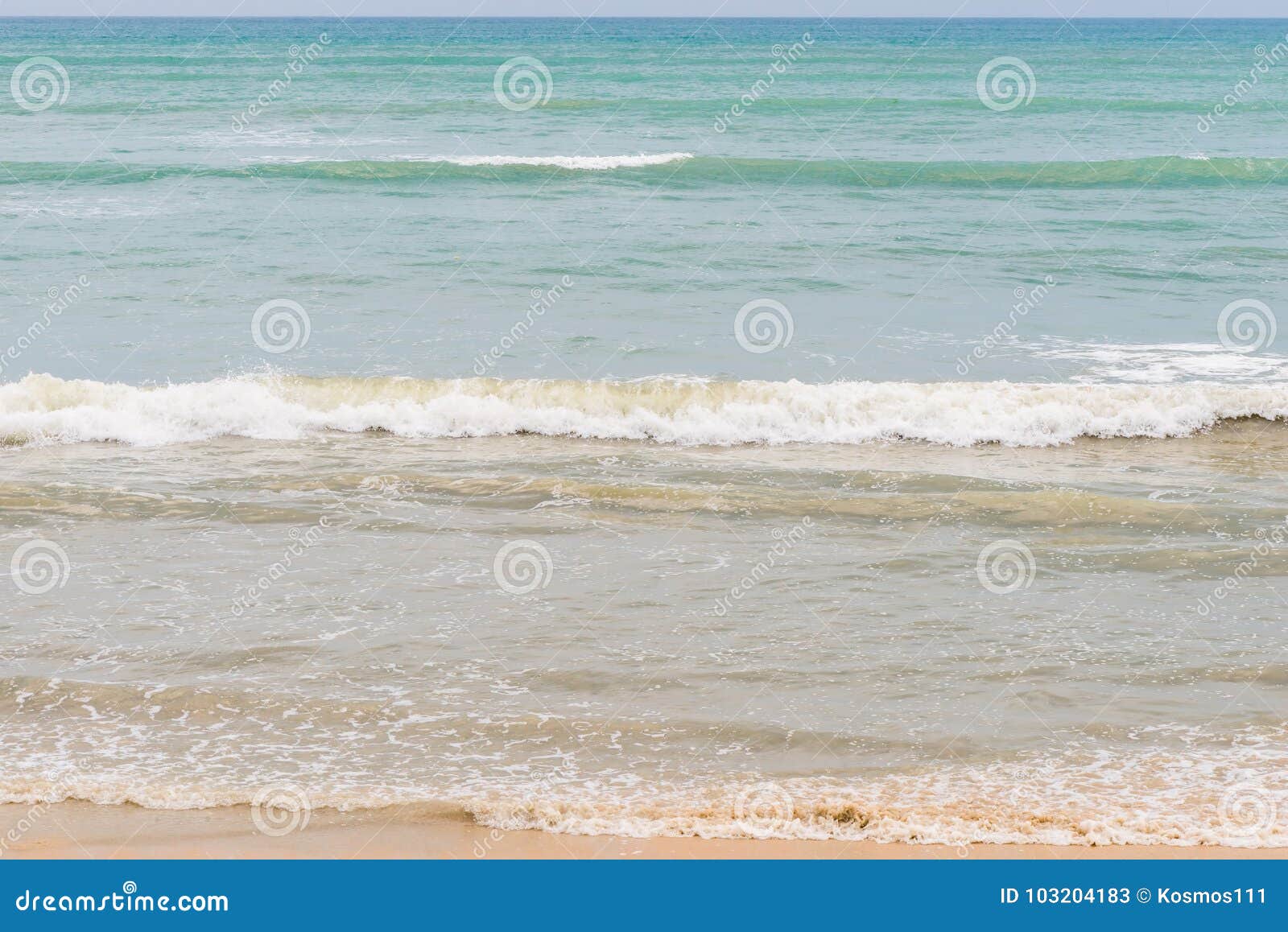 Horizontal seascape waves stock image. Image of horizontal - 103204183