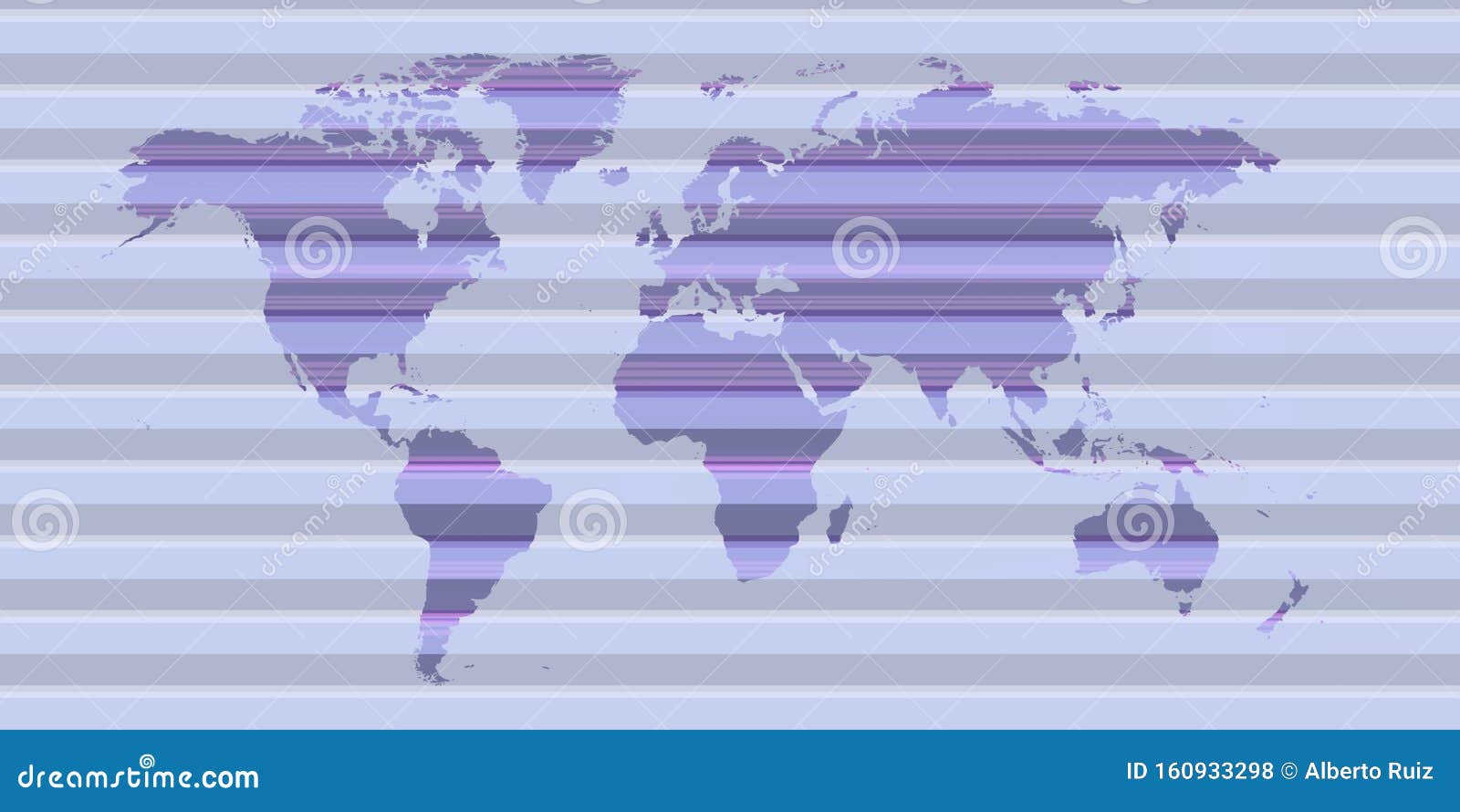Violet Worldmap With Perimetral Shadows. Royalty-Free Stock Photography ...