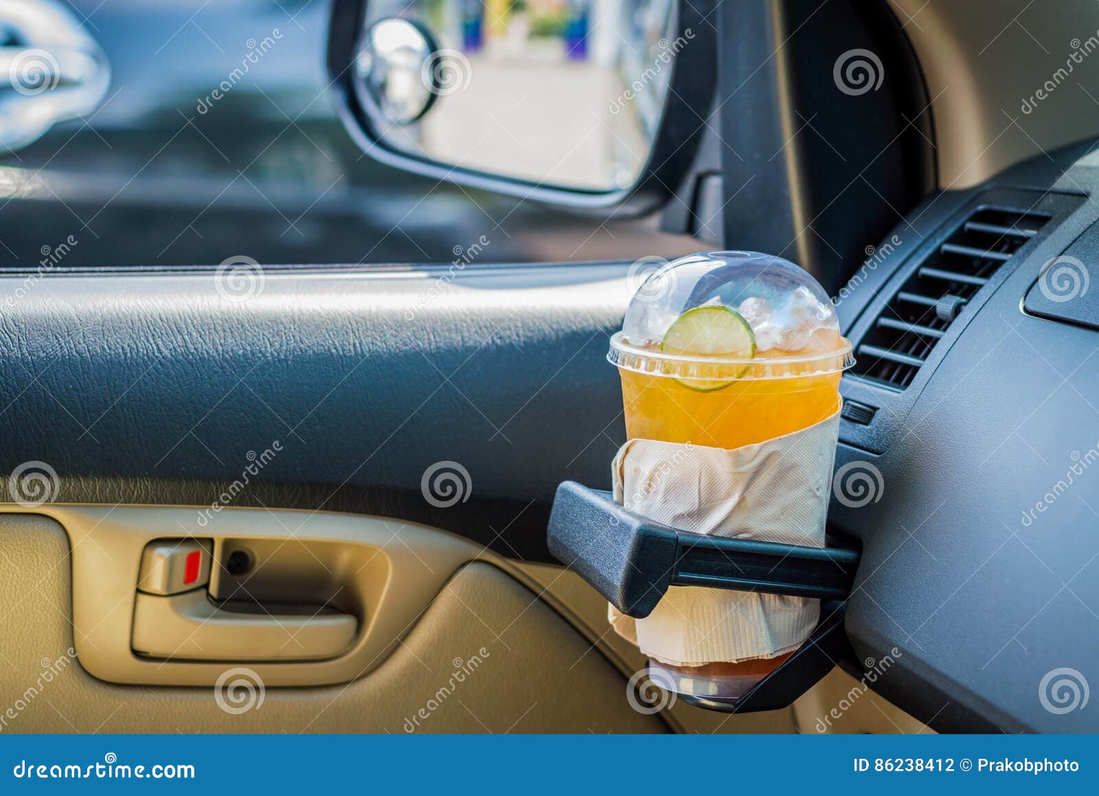 Horizontal Shot of Bottle with Iced Lemon Tea Stock Photo - Image of ...