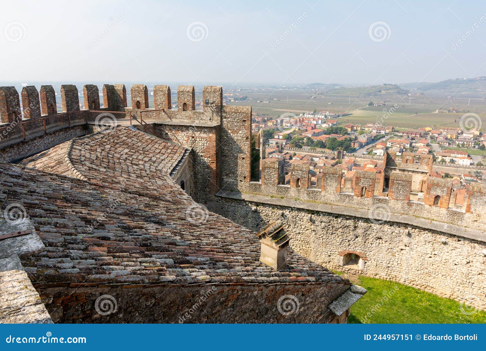 Details of the Roof of a Medieval Castle - Example of Medieval Military ...