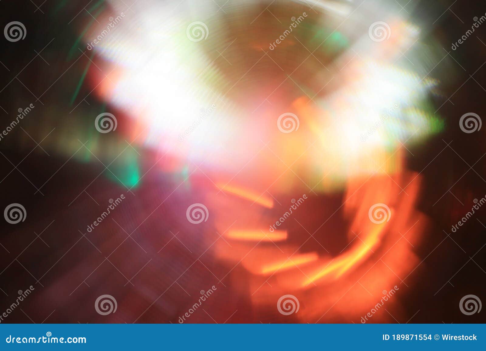Horizontal Shot of Glow Vortex Light Effect Stock Illustration ...