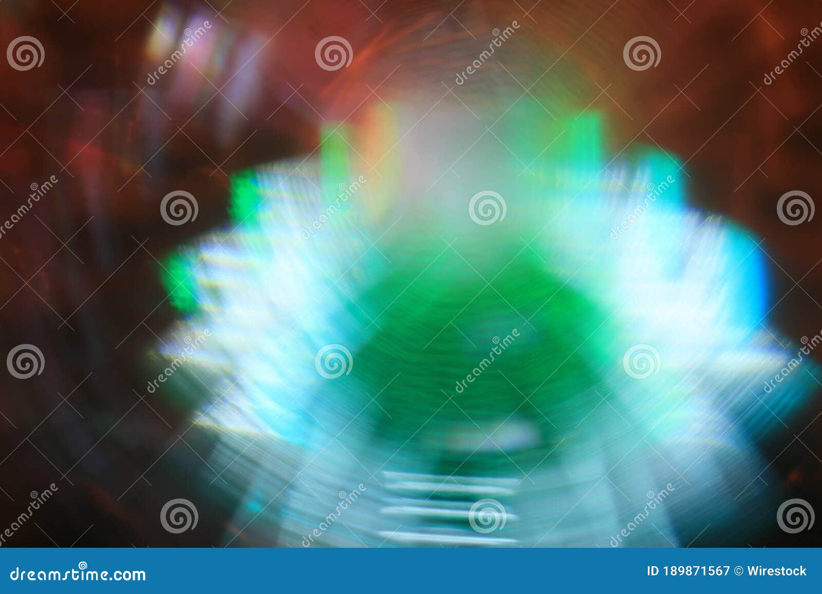 Horizontal Shot of Glow Vortex Light Effect Stock Illustration ...