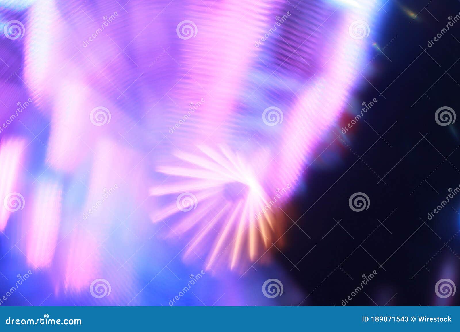 Horizontal Shot of Glow Vortex Light Effects Stock Illustration ...