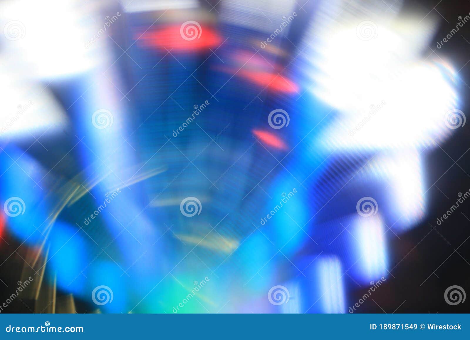 Horizontal Shot of Glow Vortex Light Effects Stock Illustration ...