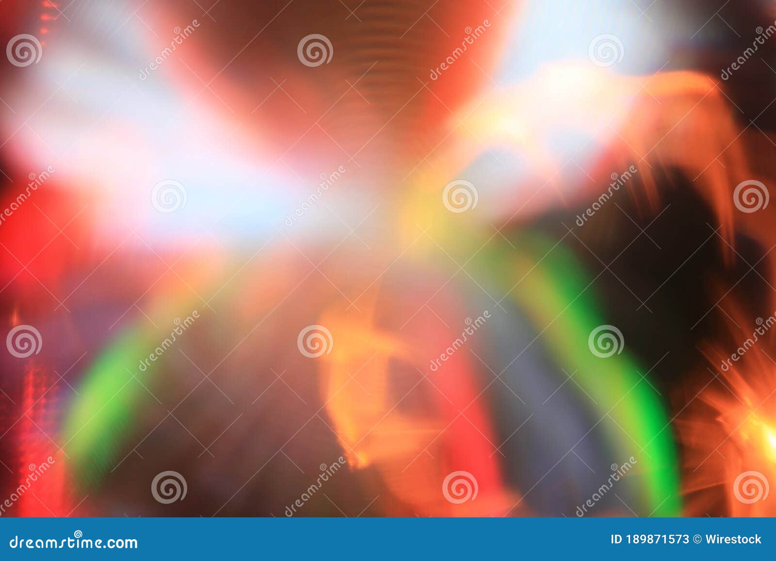 Horizontal Shot of Glow Vortex Light Effects Stock Illustration ...