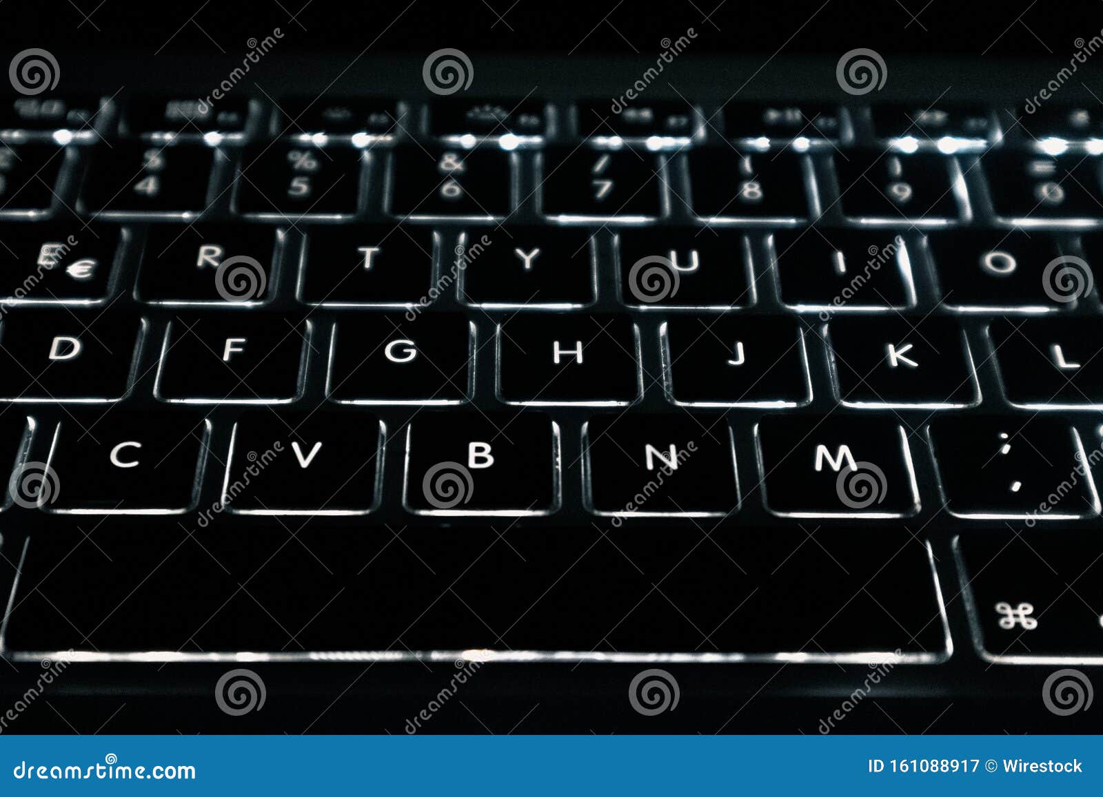 Horizontal Shot of a Keyboard with Lights - Great for a Unique ...