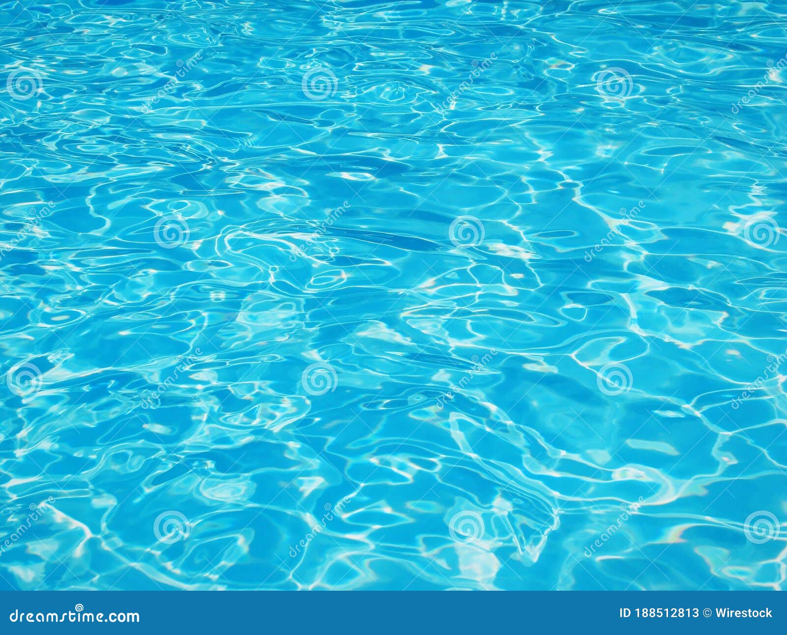 Horizontal Shot of Pure Light Blue Water in a Swimming Pool Stock Image ...