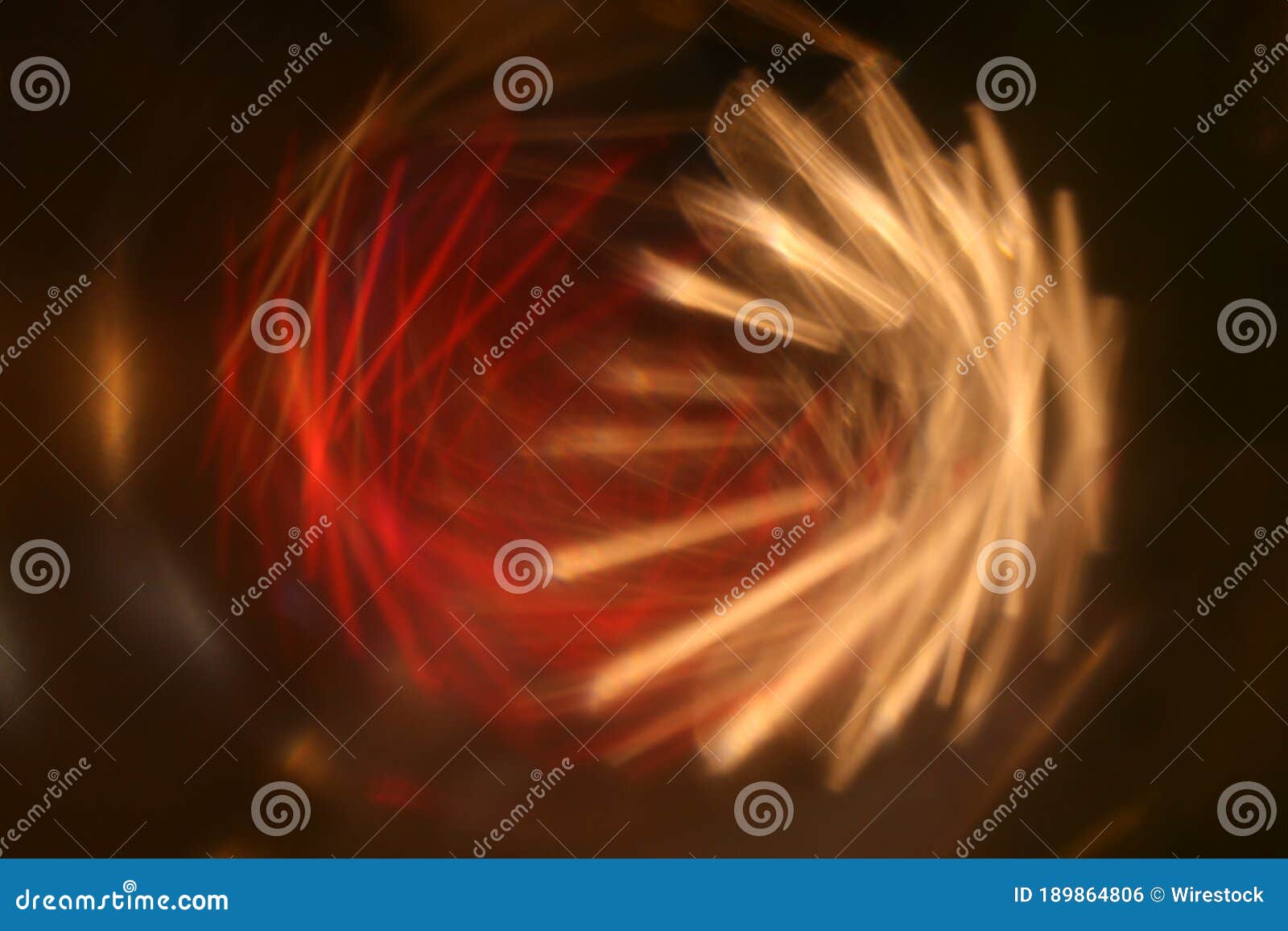 Horizontal Shot Of Staggered And Refracted Light Layers-vortex Light ...