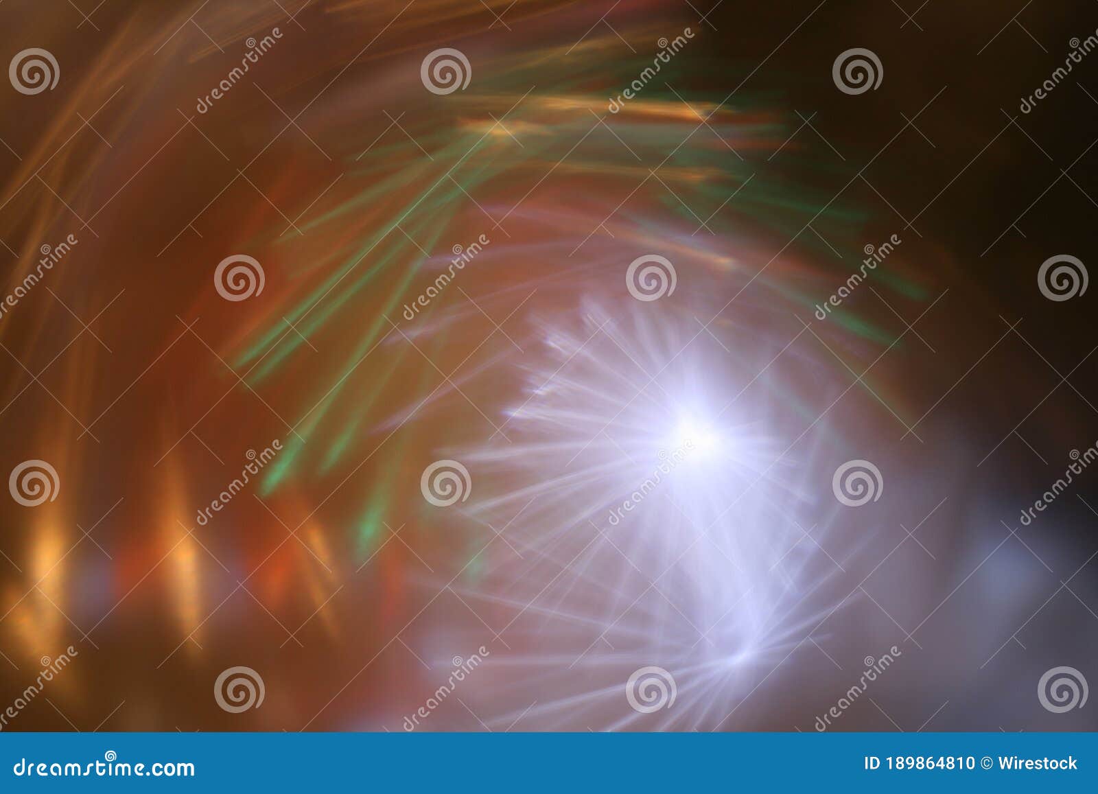 Horizontal Shot Of Staggered And Refracted Light Layers-vortex Light ...