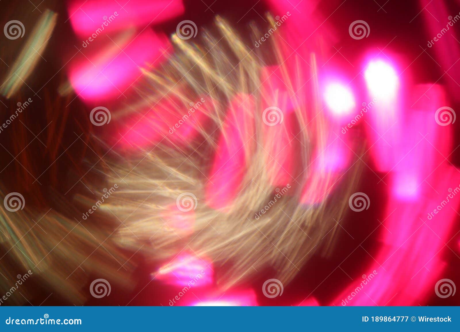 Horizontal Shot of Staggered and Refracted Light Layers-vortex Light ...