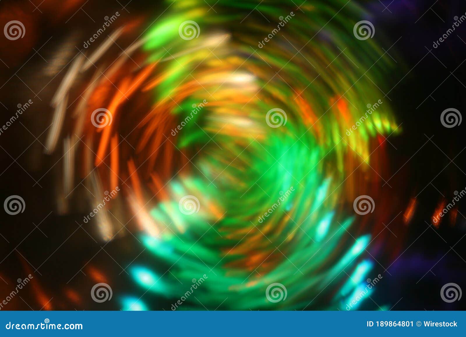 Horizontal Shot of Staggered and Refracted Light Layers-vortex Light ...