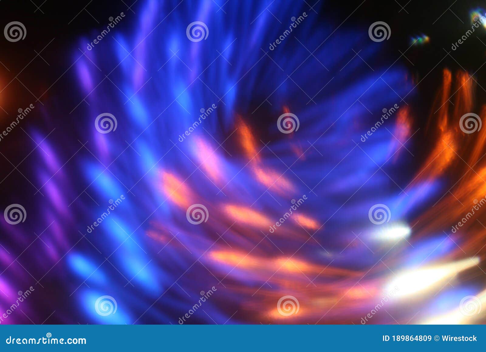 Horizontal Shot Of Staggered And Refracted Light Layers-vortex Light ...