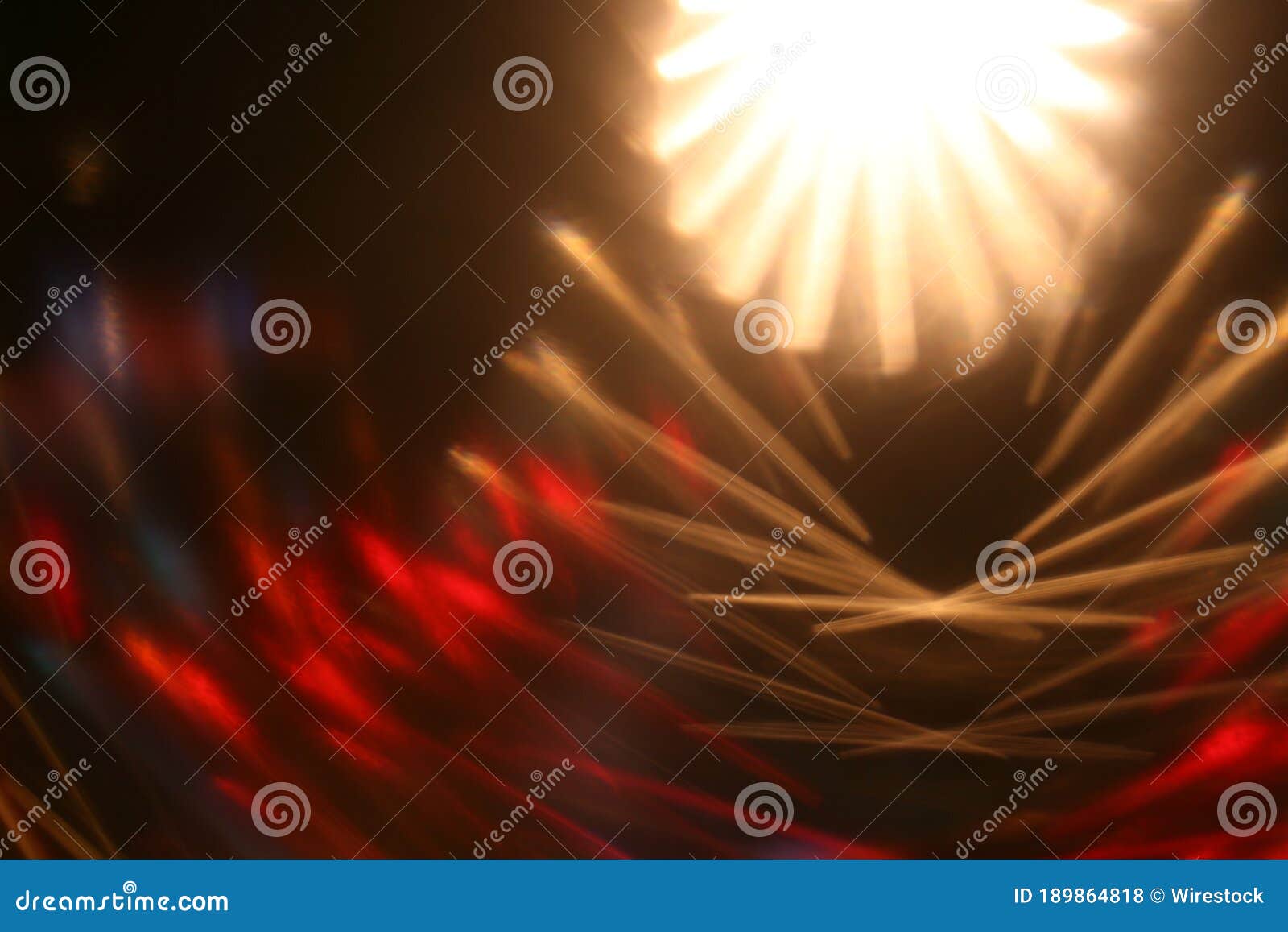 Horizontal Shot of Staggered and Refracted Light Layers-vortex Light ...