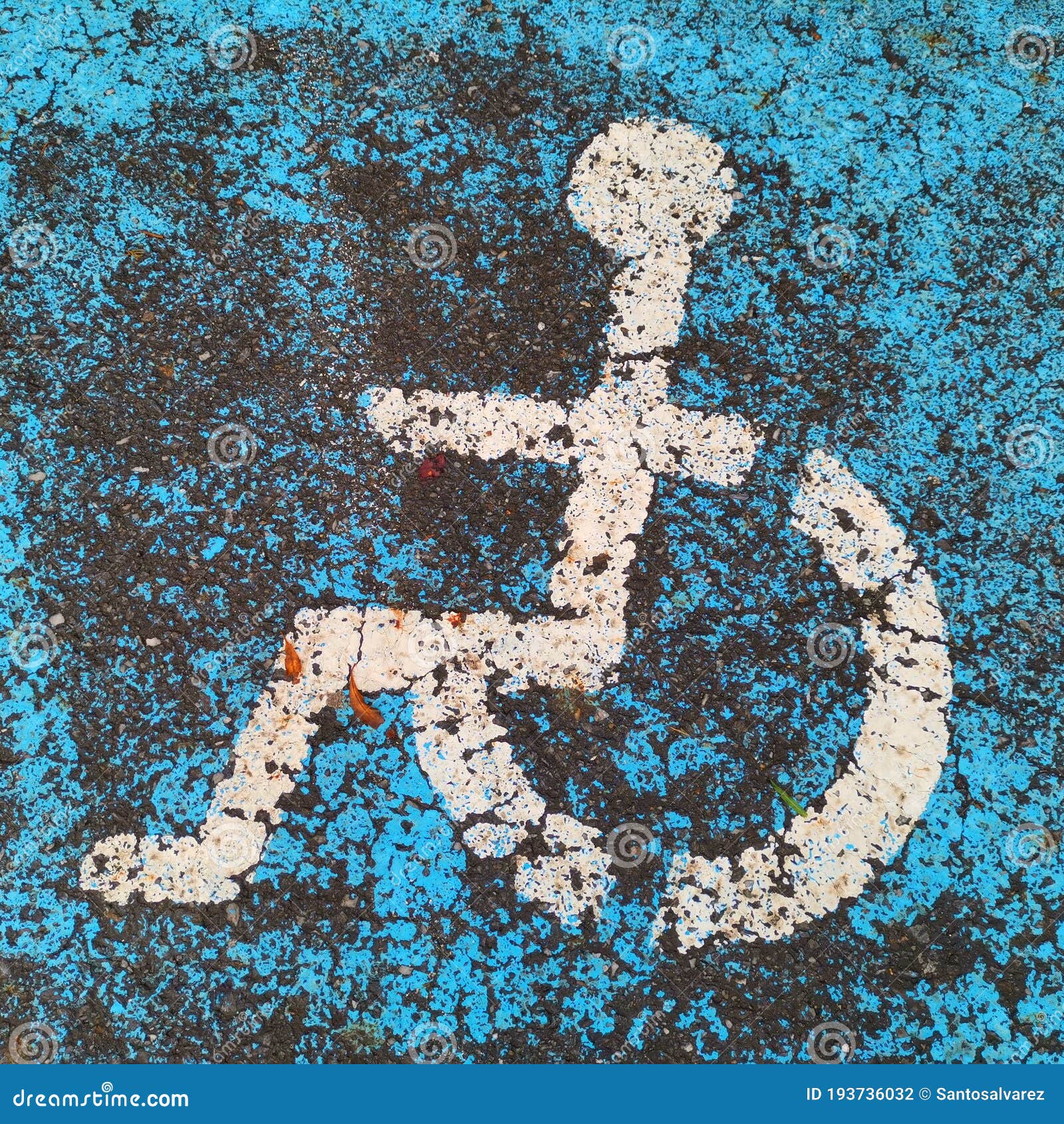 Horizontal Signage on the Ground Stock Photo - Image of signage ...