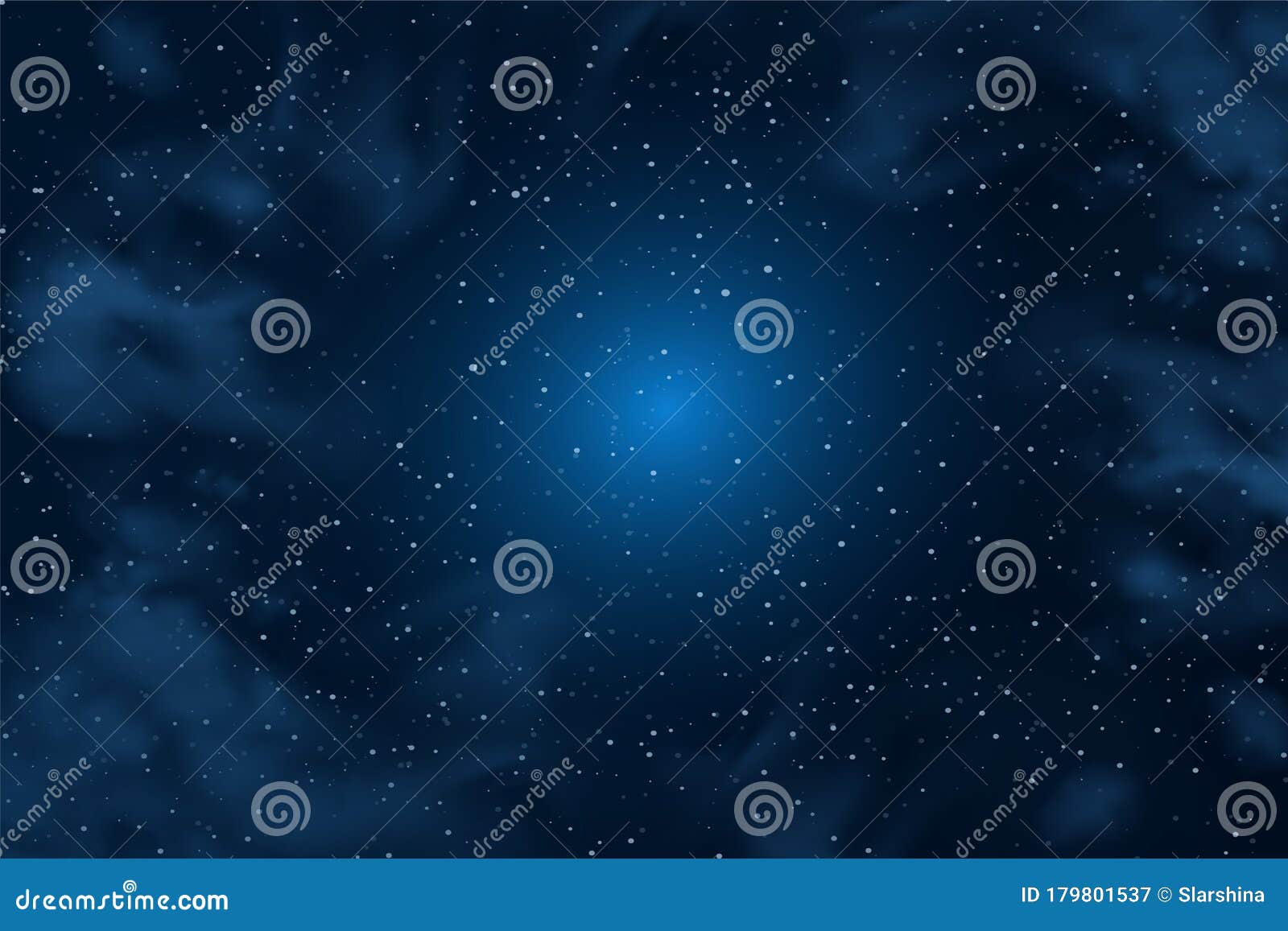 Horizontal Space Background with Abstract Shape and Stars. Web Design ...