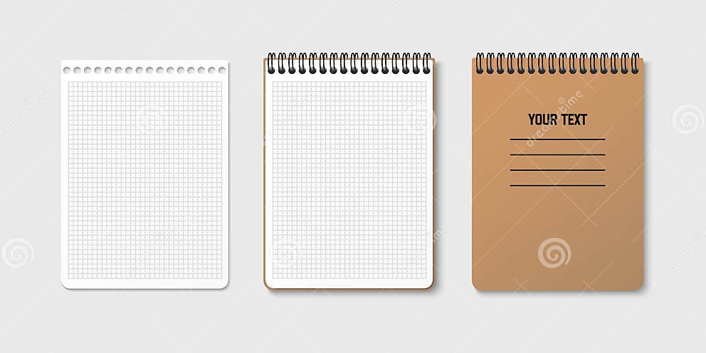 Horizontal Spiral Spring Notepad with Space for Your Image or Text on ...