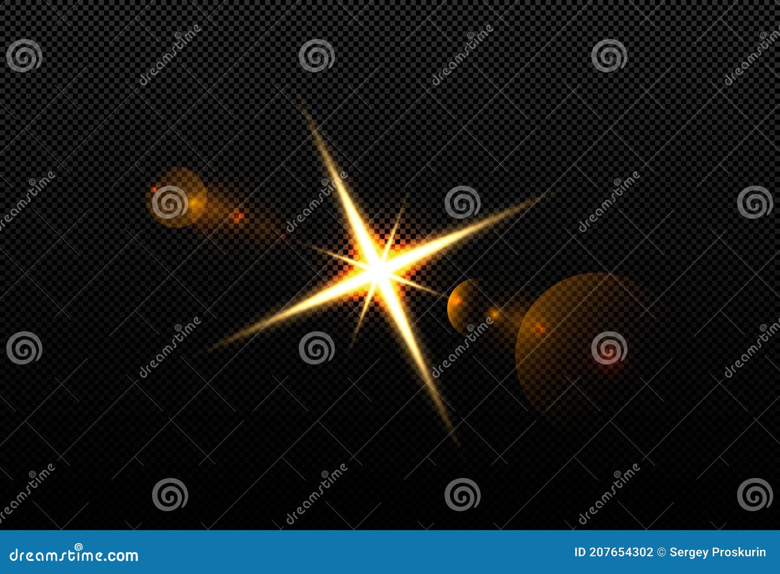 Horizontal Star Burst Rays and Spotlight Stock Vector - Illustration of ...