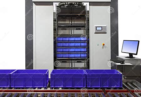 Horizontal Storage Carousel Stock Photo - Image of distribution ...