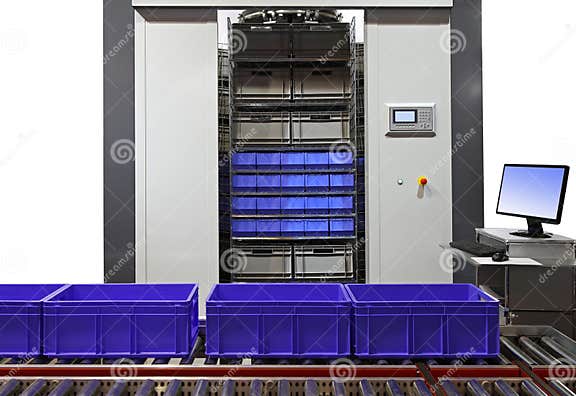 Horizontal Storage Carousel Stock Photo - Image of distribution ...