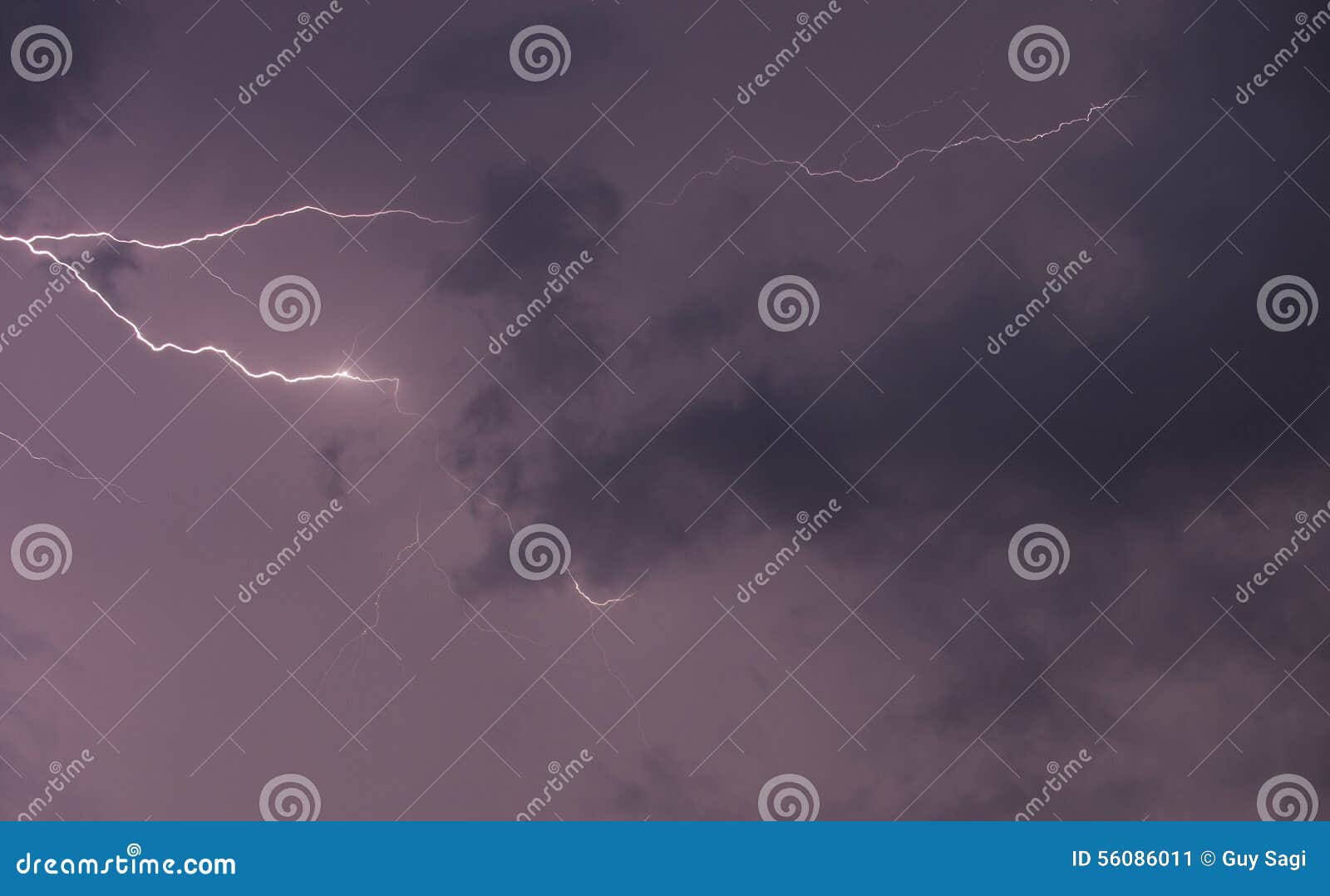 Horizontal strike stock image. Image of storm, thunder - 56086011