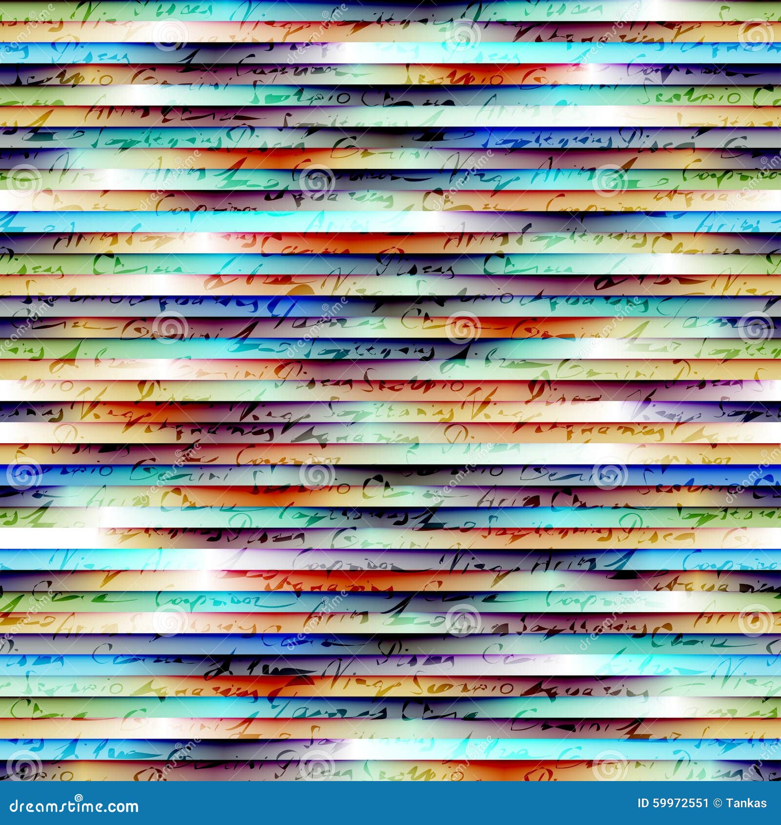 Horizontal Strikes with Abstract Script Stock Vector - Illustration of ...