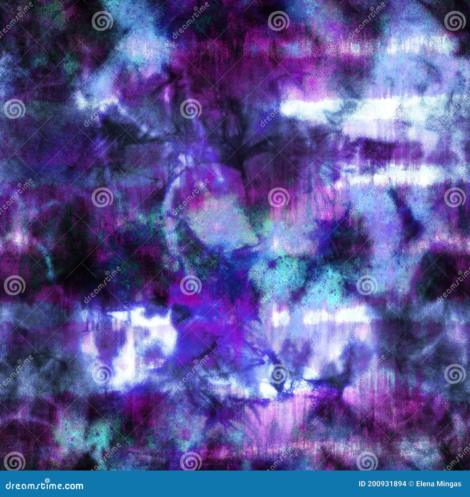 Horizontal Stripe Tie Dye Print Stock Photo - Image of jagged, black ...