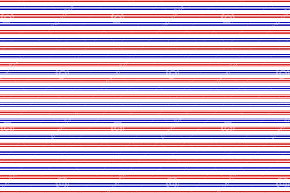 Red and Blue Horizontal Lines Fabric Pattern on White Background Vector ...