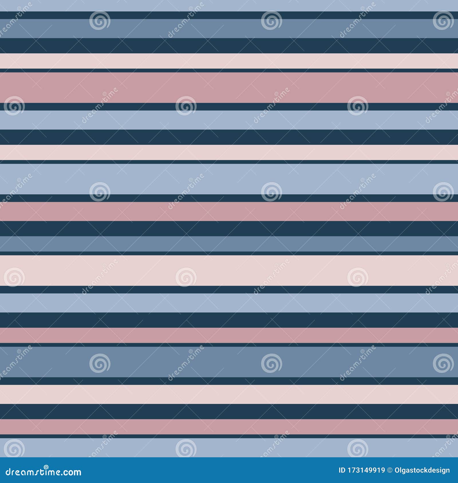 Horizontal Stripes Seamless Pattern. Simple Vector Colorful Lines ...