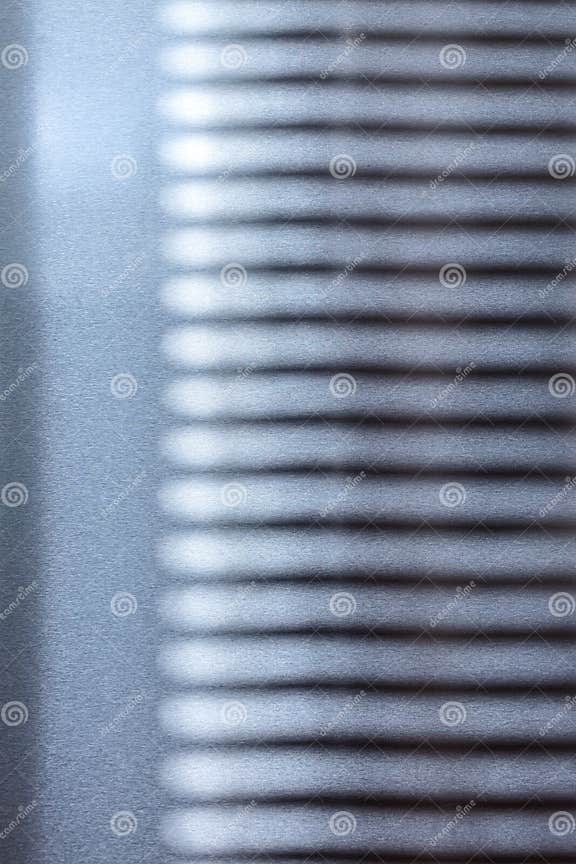 Horizontal Strips of Shadows and Light on Brushed Metal Surface from ...