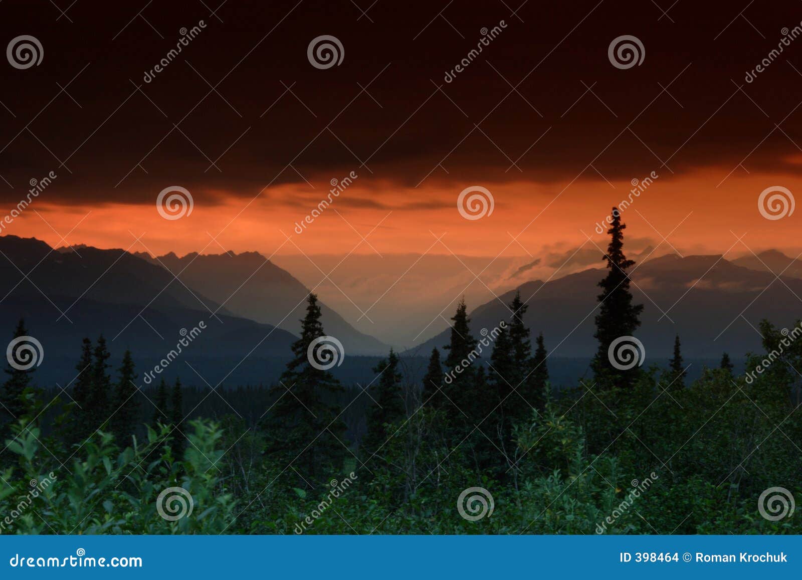 Horizontal Sunset beam stock photo. Image of summer, hill - 398464