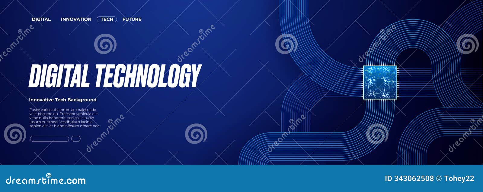 Horizontal Technology Background with AI Semiconductor or Chip Stock ...