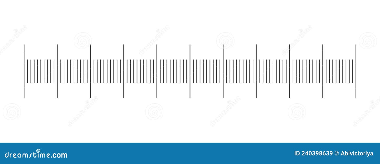 Horizontal Thermometer Scale. Template for Meteorological or Medical ...