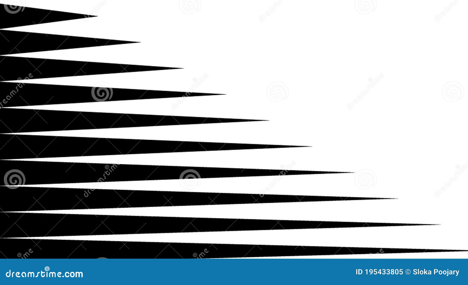 Horizontal Thick Sharp Black Speed Lines on White Background,black and ...