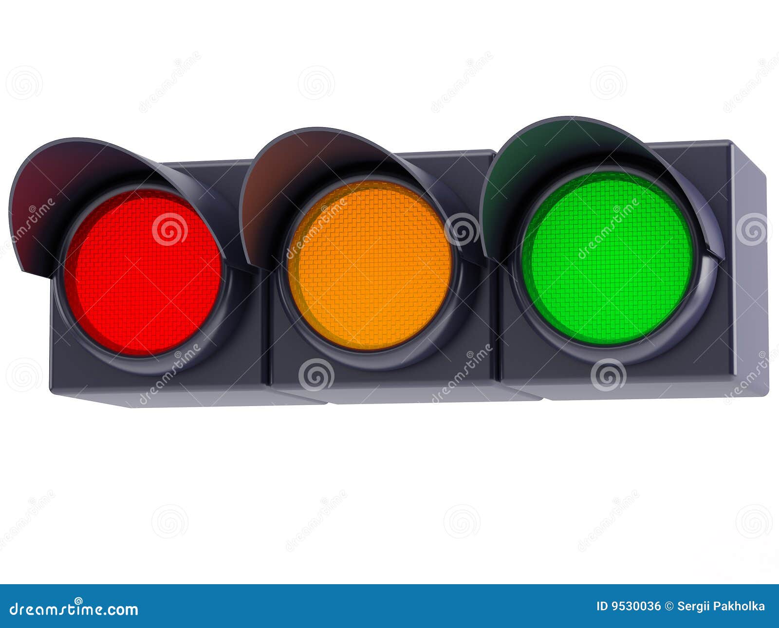 Horizontal Traffic Lights Clip Art