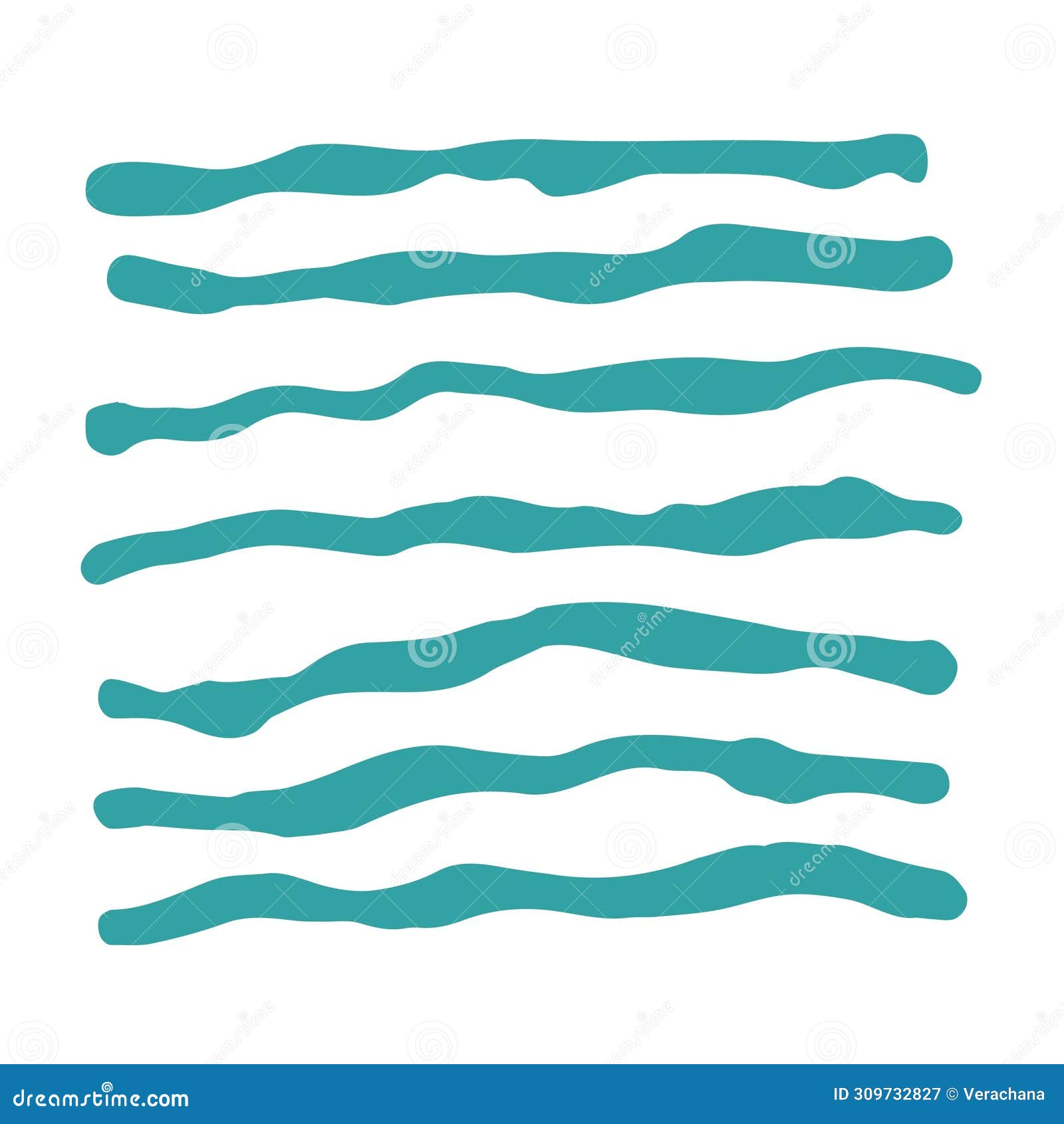 Horizontal Uneven Lines Ink Texture Stock Vector - Illustration of ...