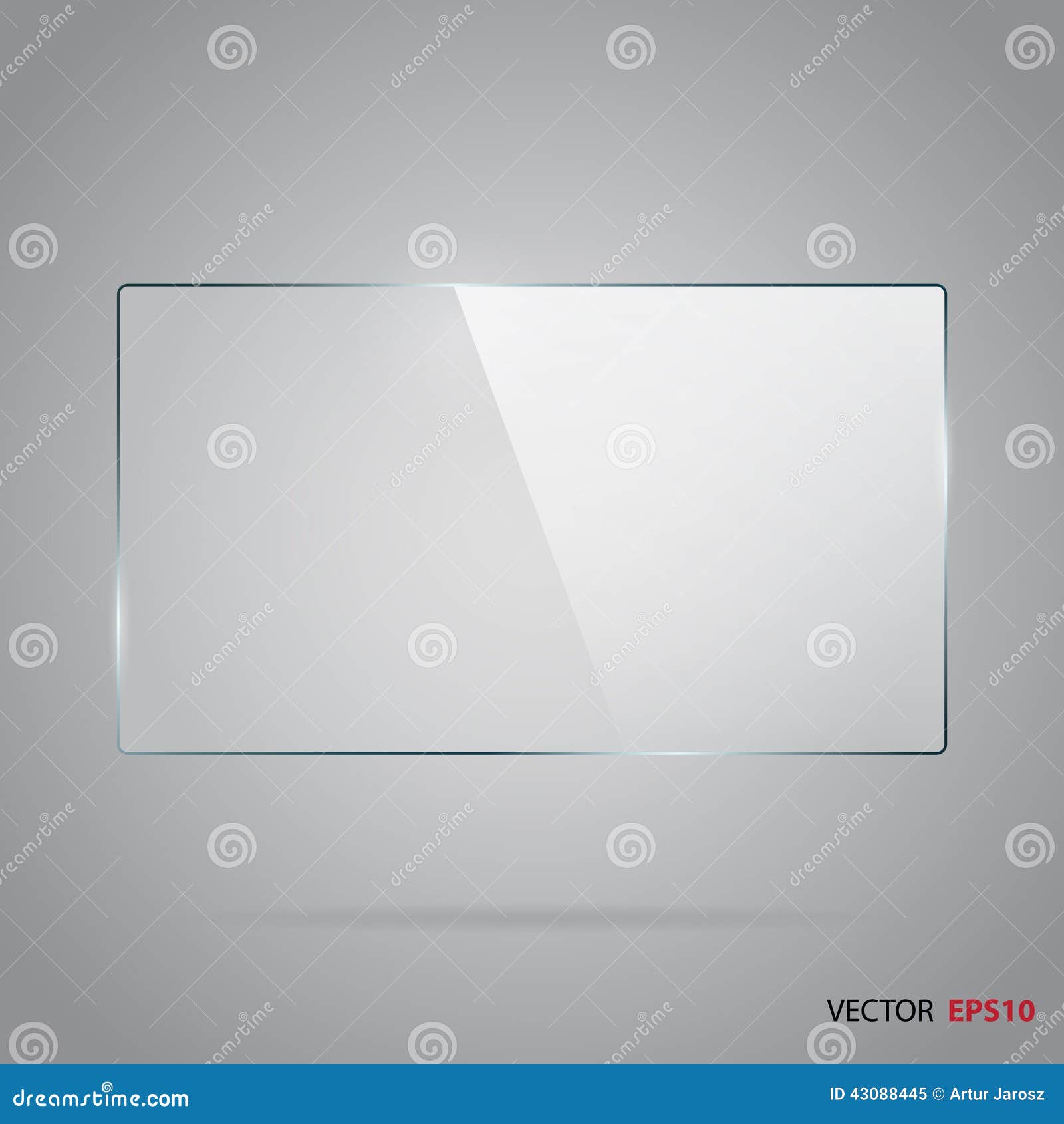 Horizontal Vector Glass Frame Stock Vector - Illustration of posting ...
