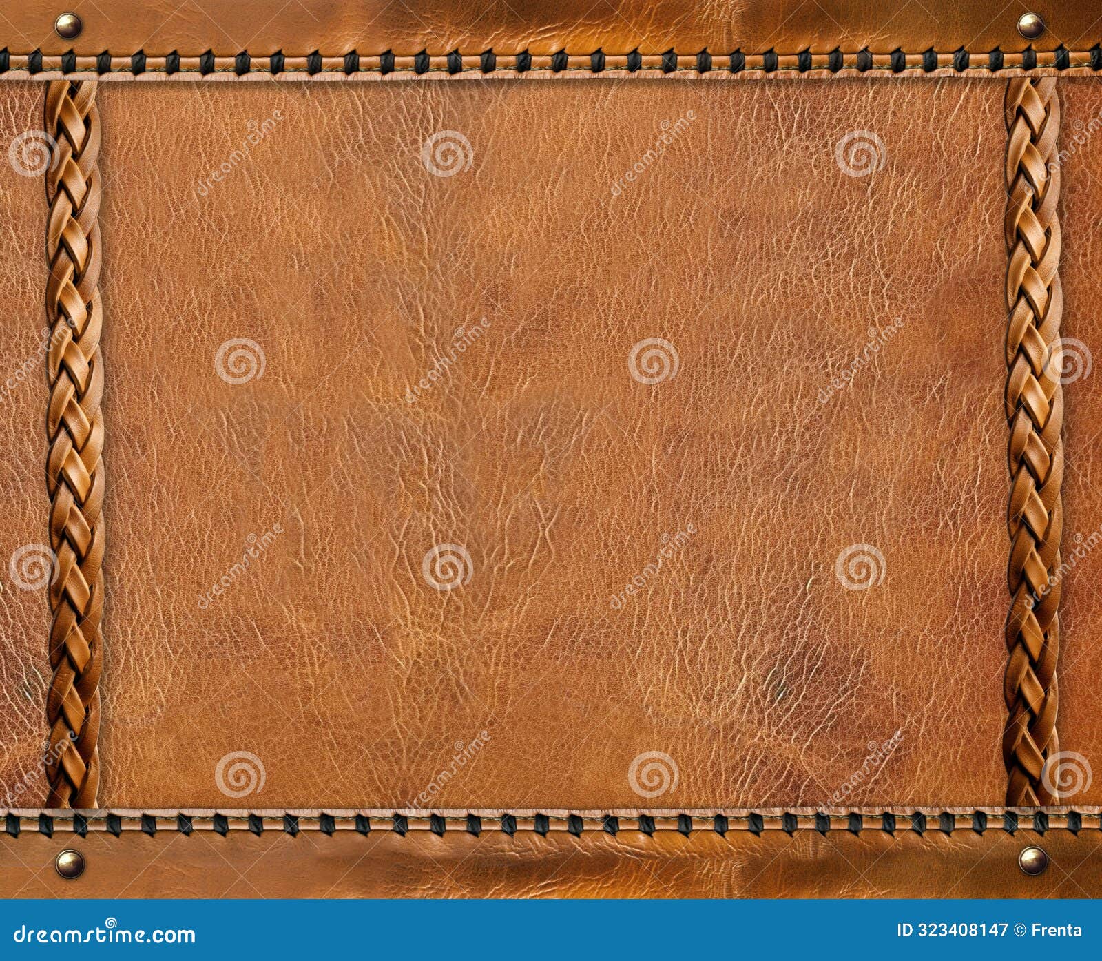 Horizontal or Vertical Leather Background of Brown Colors with ...