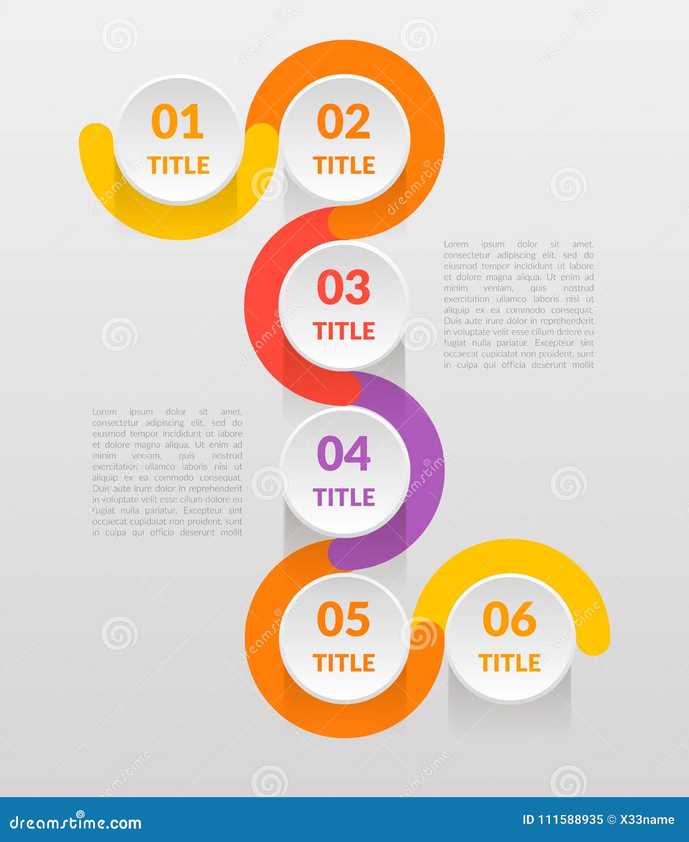 Horizontal-Vertical Steps Infographics - Can Illustrate a Strategy ...