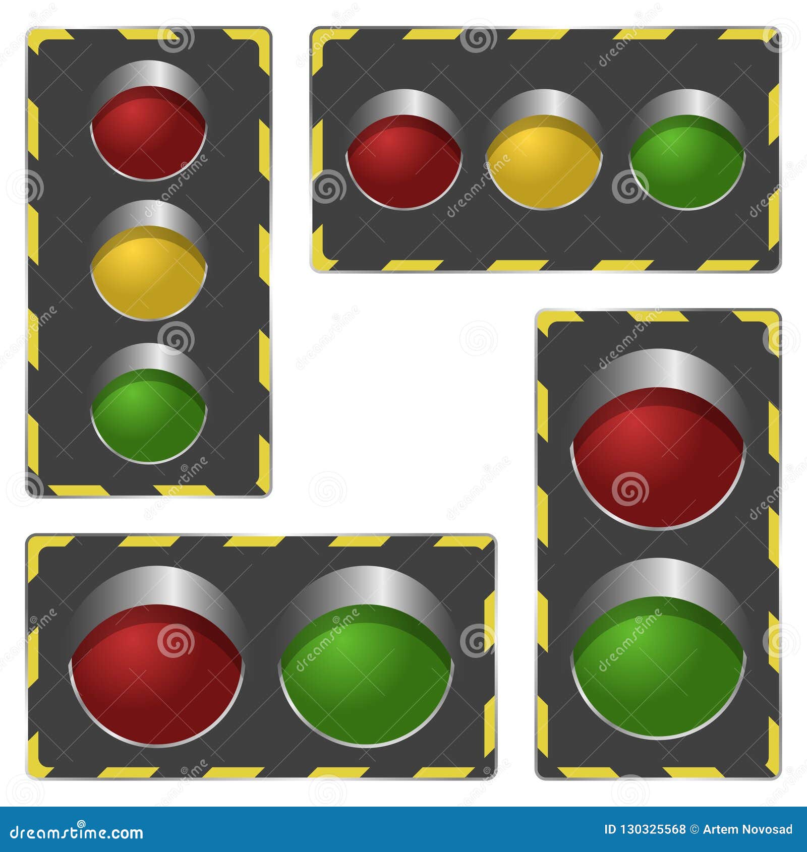 Vertical Traffic Light For Pedestrians With Human Figures Isolated On ...