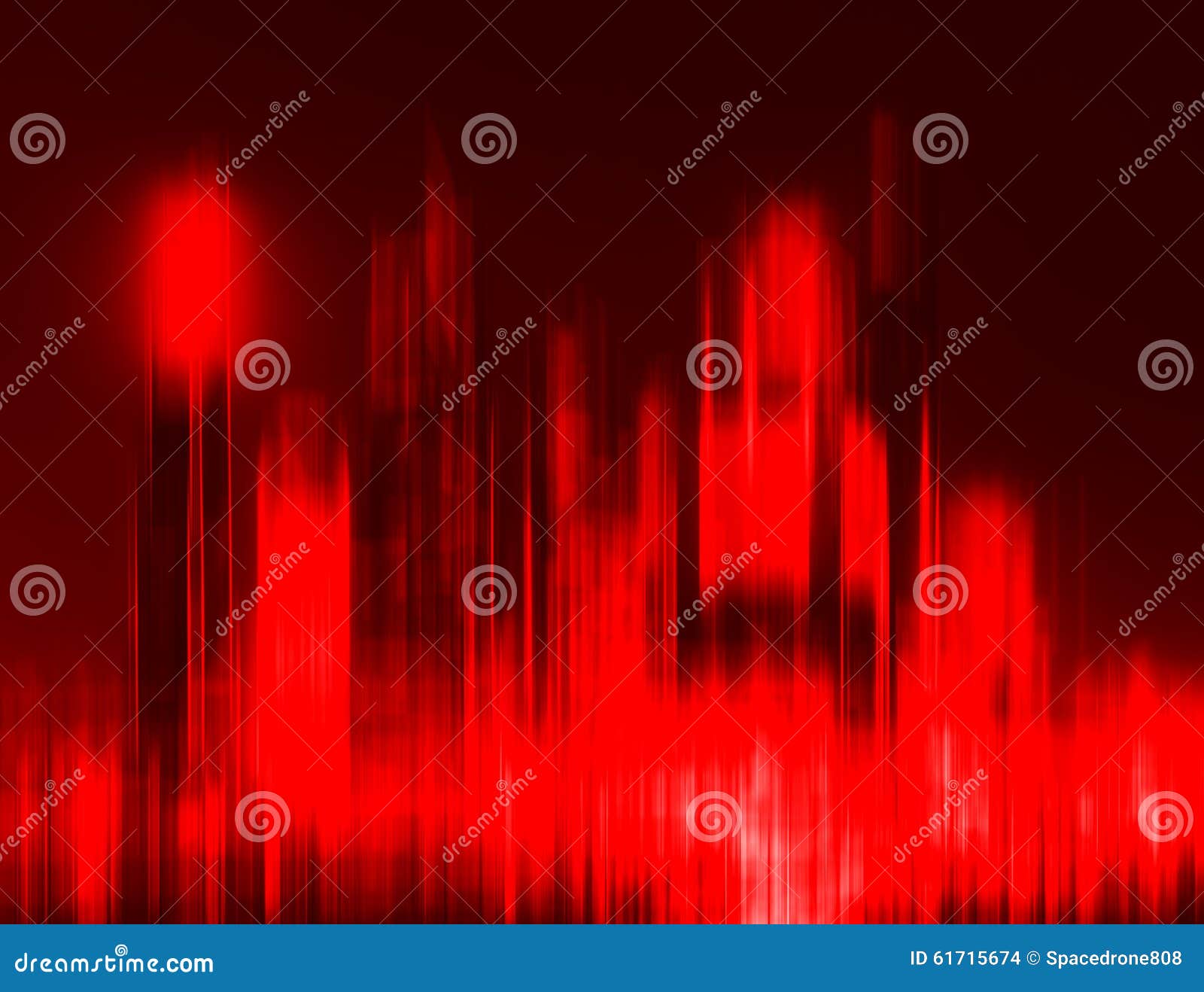 Horizontal Vibrant Red Skyscraper Blur Abstraction Stock Photo - Image ...