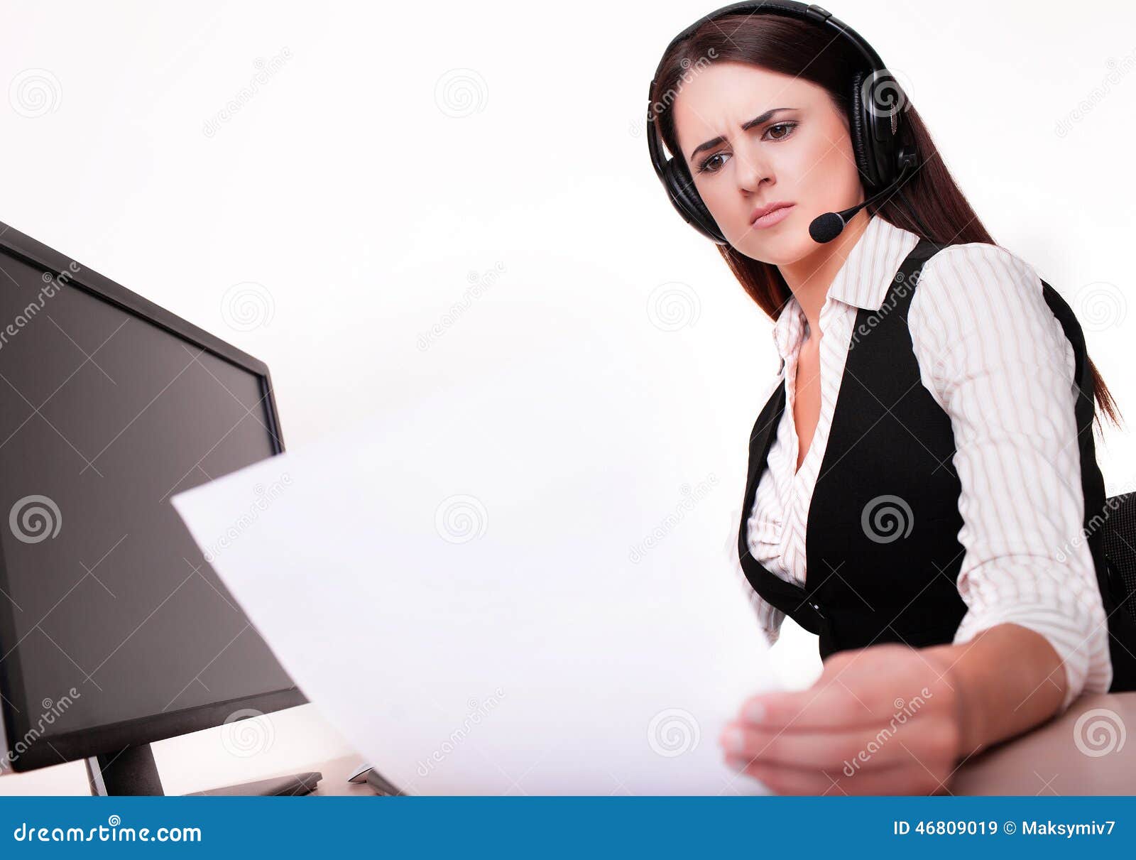 Horizontal View of Difficult Task at Work Stock Image - Image of anger ...