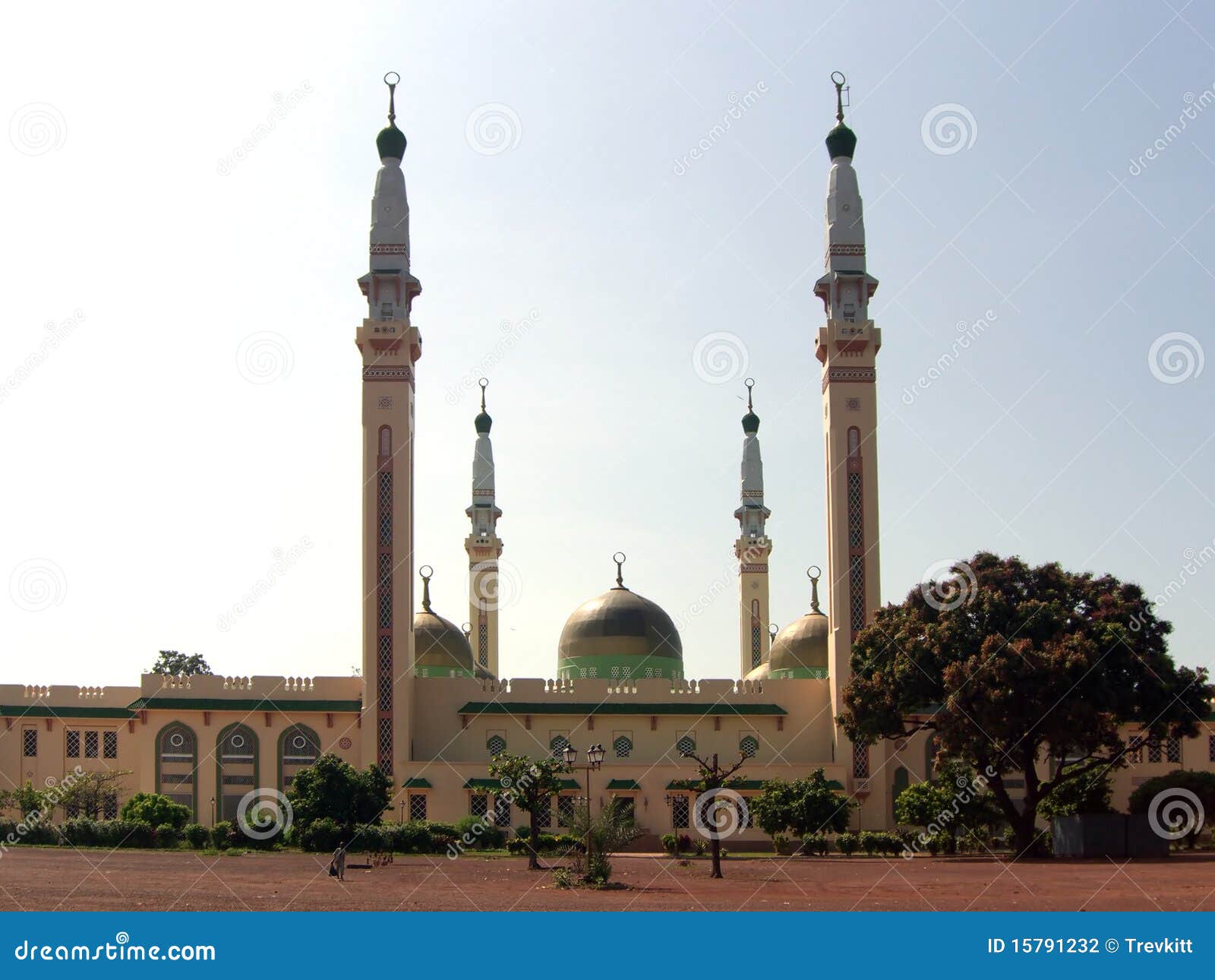 Horizontal View of the Grand Mosque in Conakry Stock Photo - Image of ...