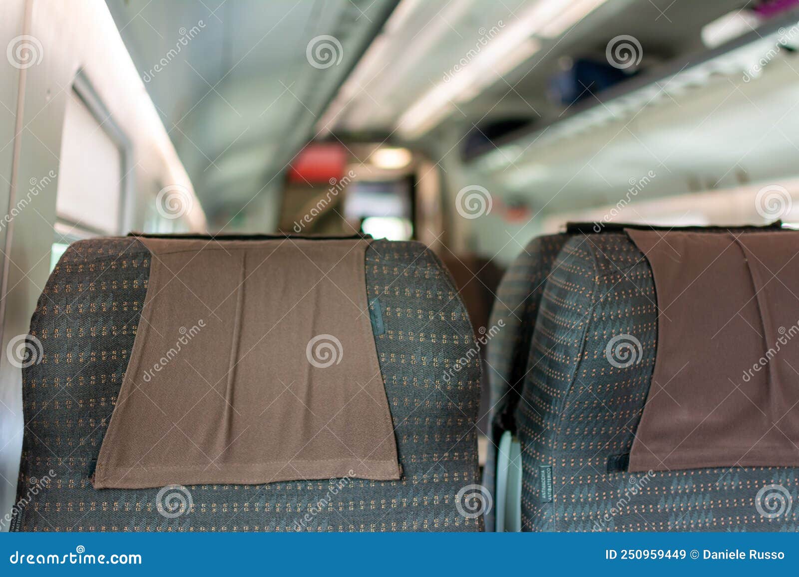 Horizontal View of Internal Side of a Train Stock Image - Image of ...