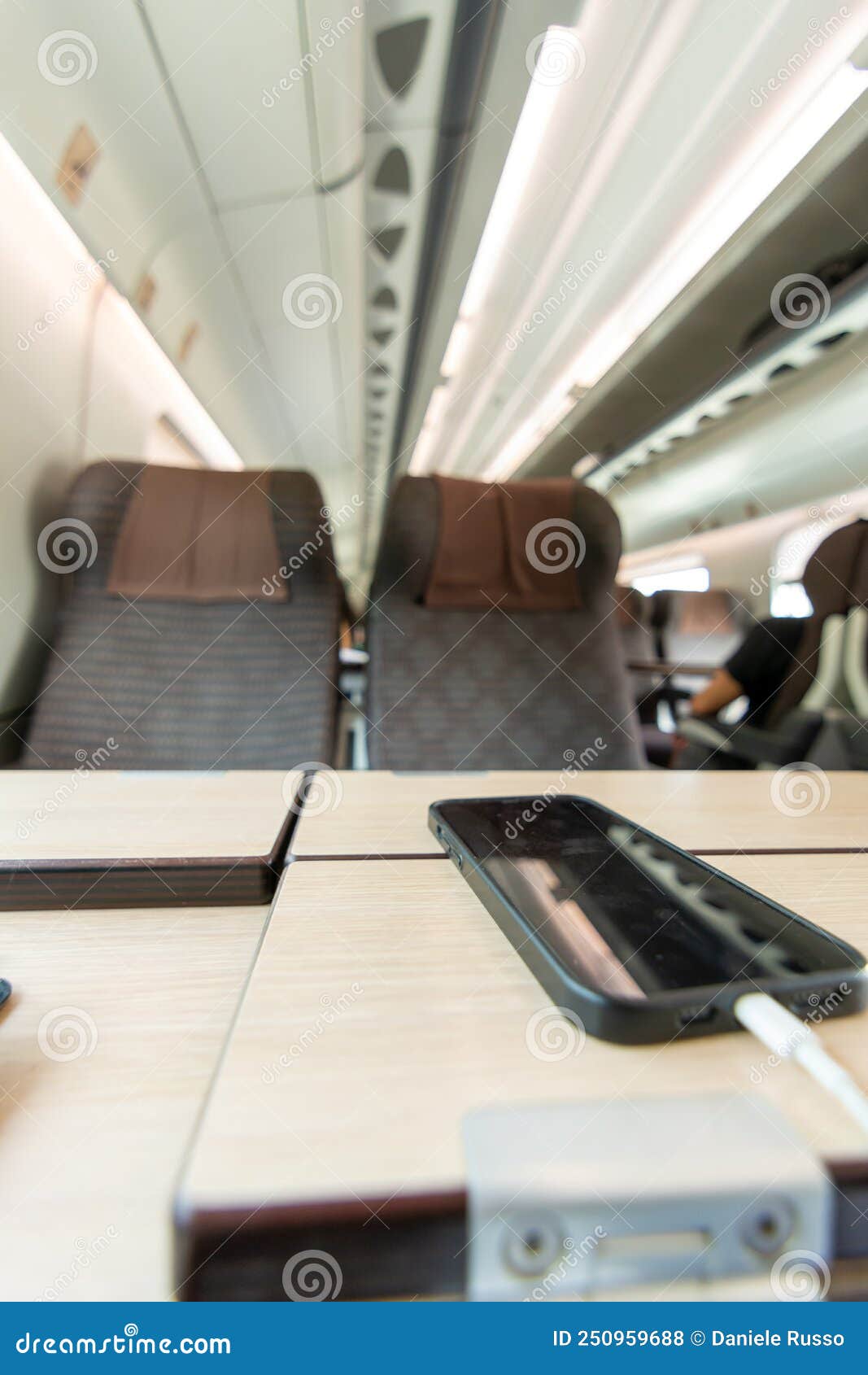 Horizontal View of Internal Side of a Train Stock Photo - Image of ...