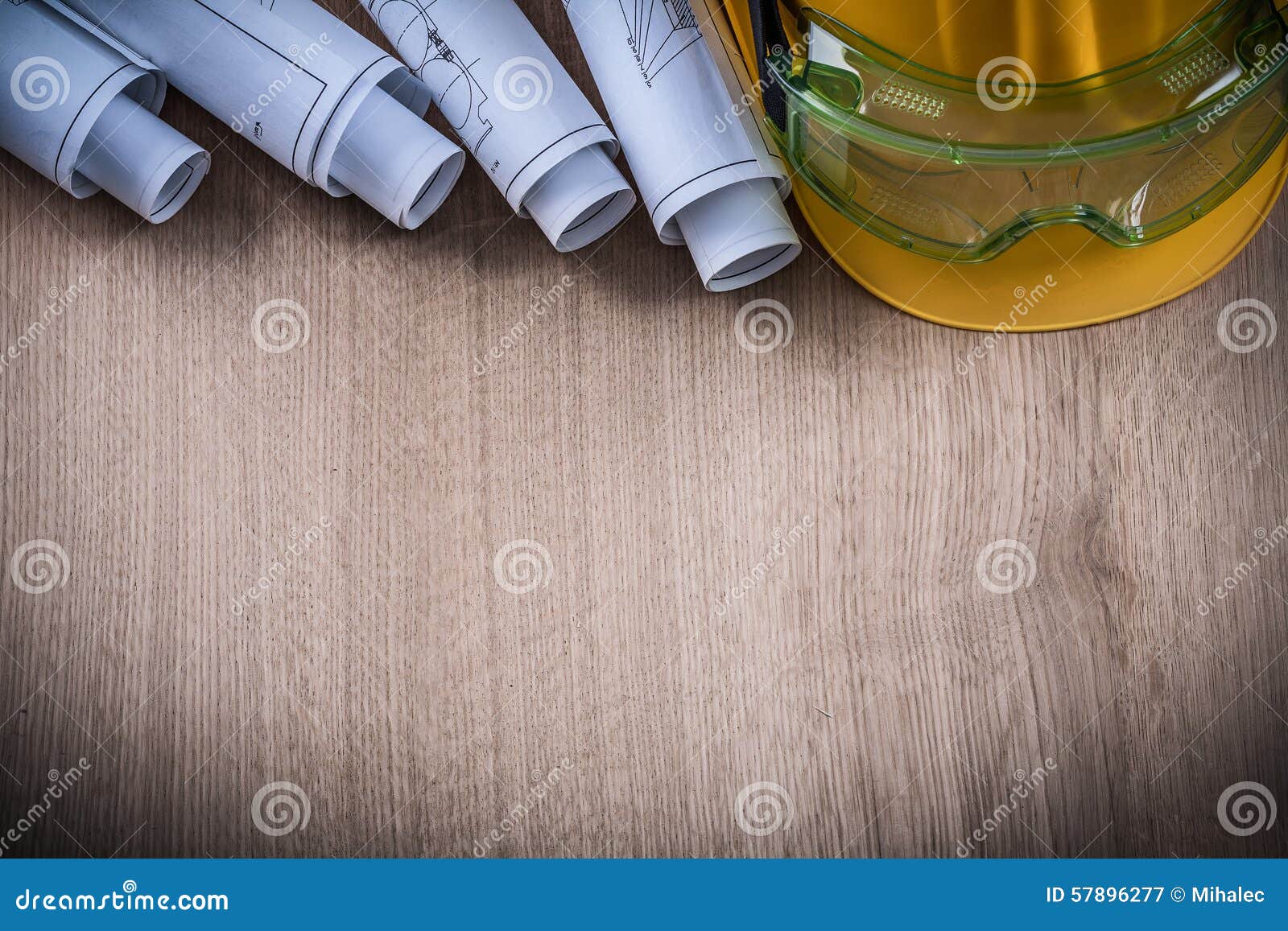 Horizontal View of Safety Spectacles Construction Plans and Buil Stock ...