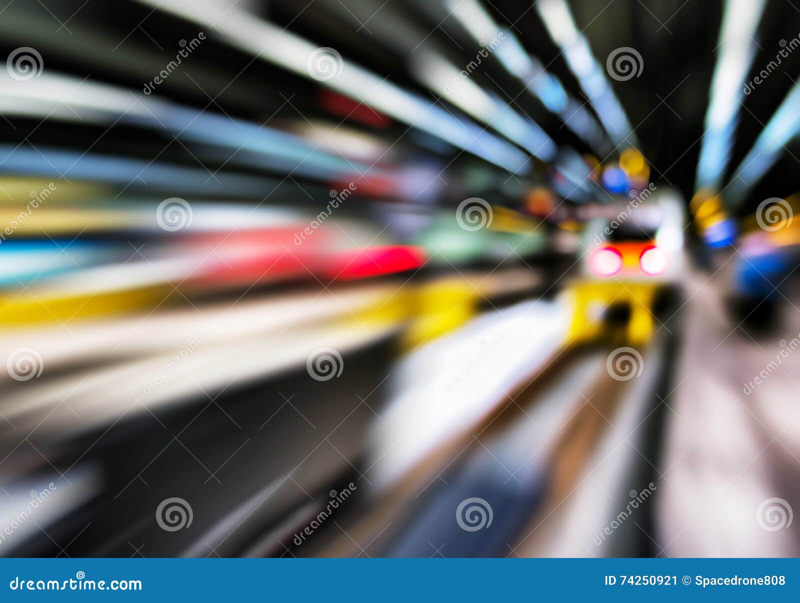 Horizontal Vivid Abstract Motion Train Station Transportation Ba Stock ...