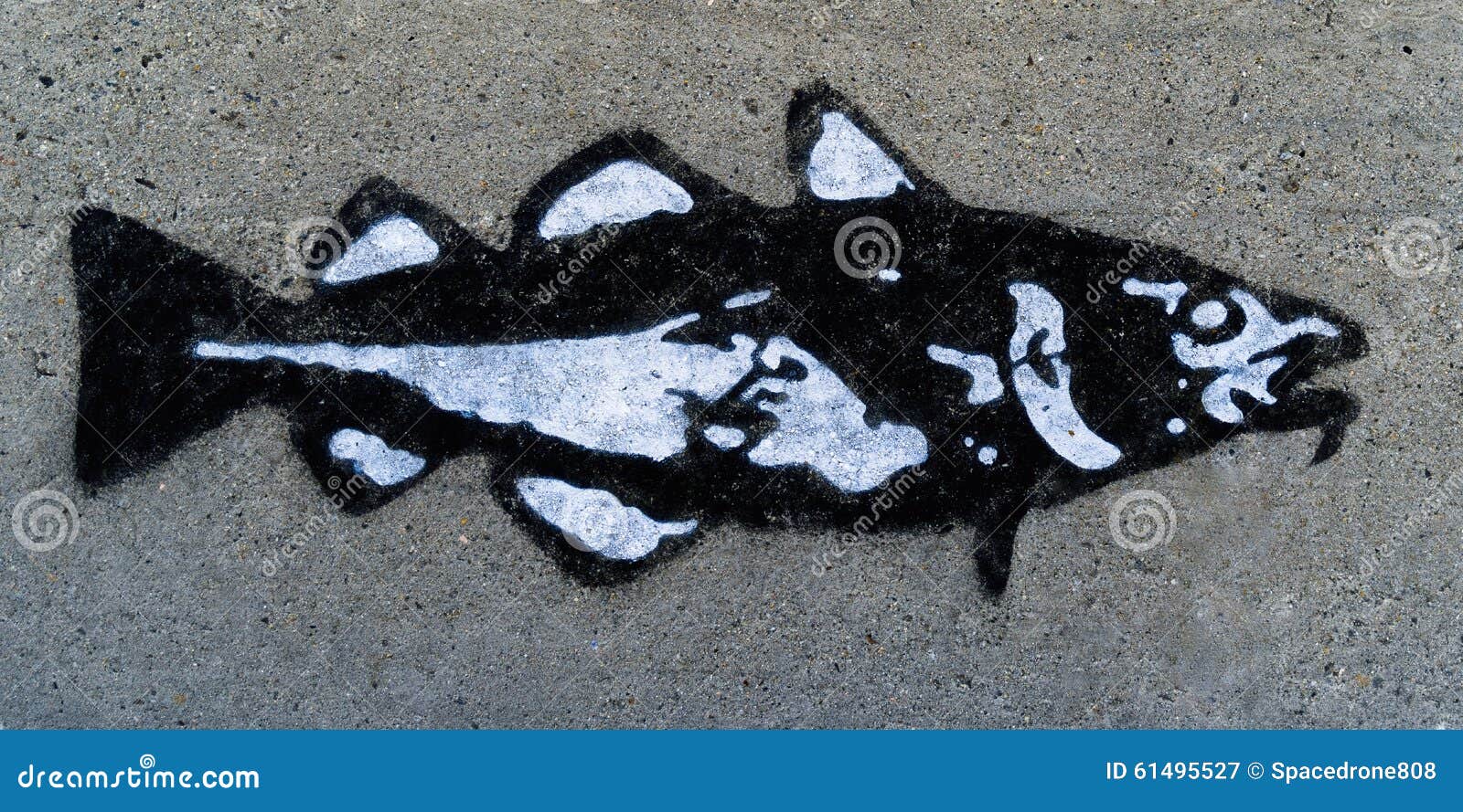 Horizontal Vivid Norsk Norway Fish Graffiti Editorial Photography ...