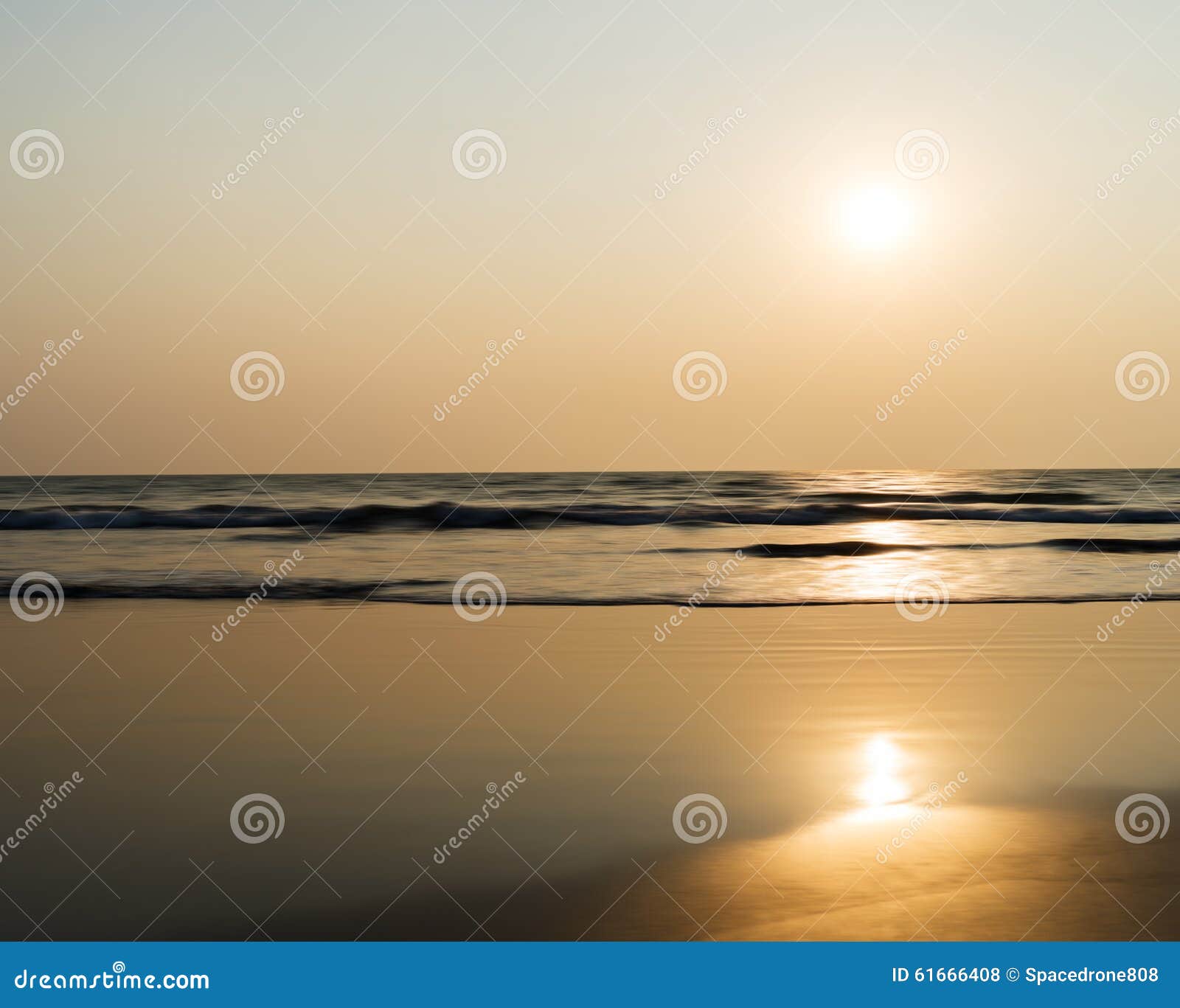 Horizontal Vivid Ocean Milk Sunset Horizon Stock Photo - Image of ...