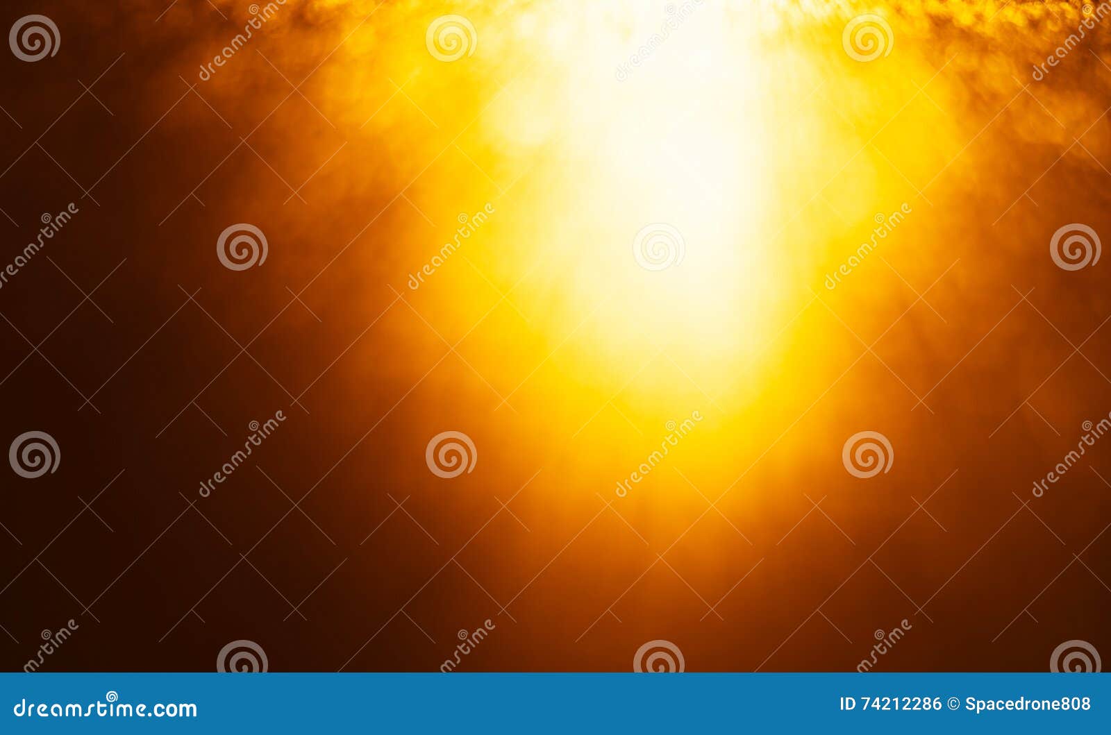 Horizontal Vivid Orange Glow Light Leak from Above Bokeh Backgro Stock ...